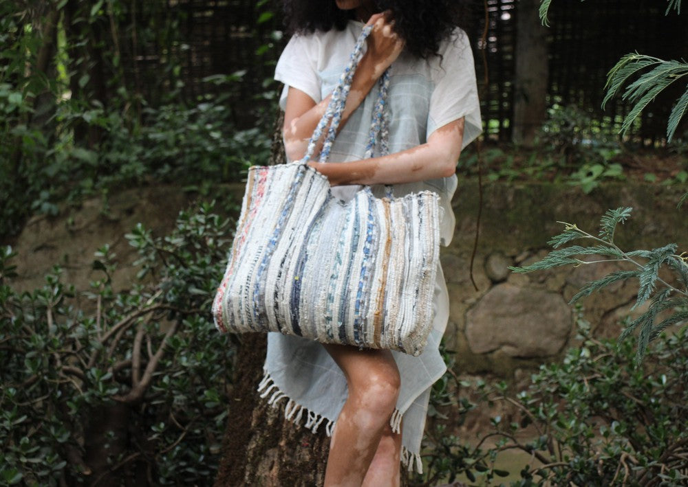 Fasika Upcycled Ethiopian Cotton Bag | Sabahar – sabahar